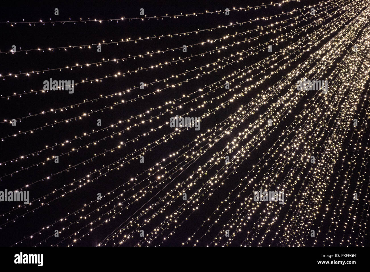 Background of Christmas lights in the city Stock Photo - Alamy