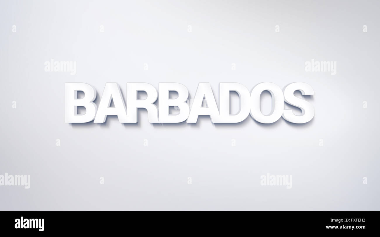 Barbados, text design. calligraphy. Typography poster. Usable as ...