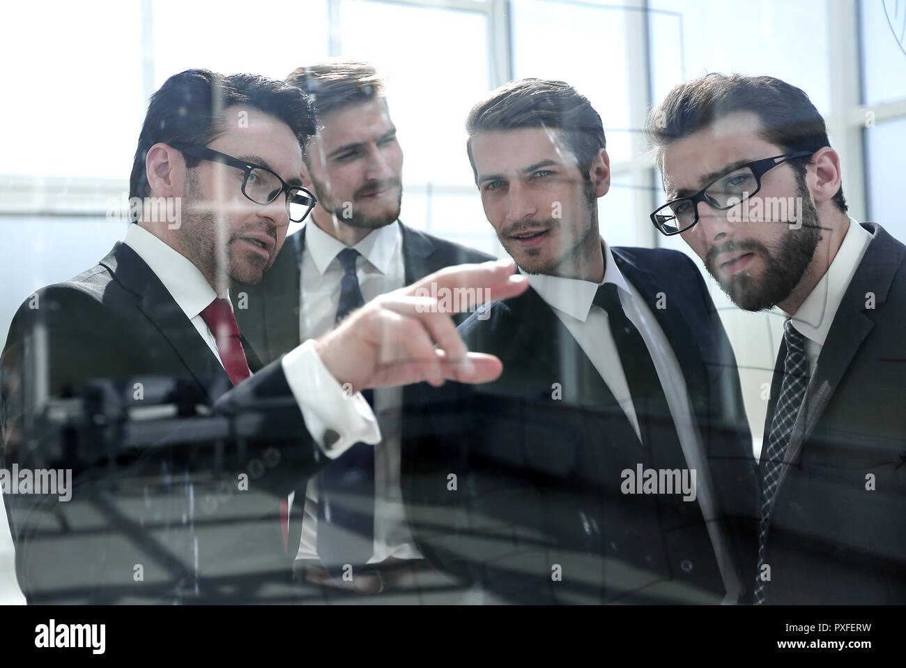 business team discussing new business plan Stock Photo - Alamy