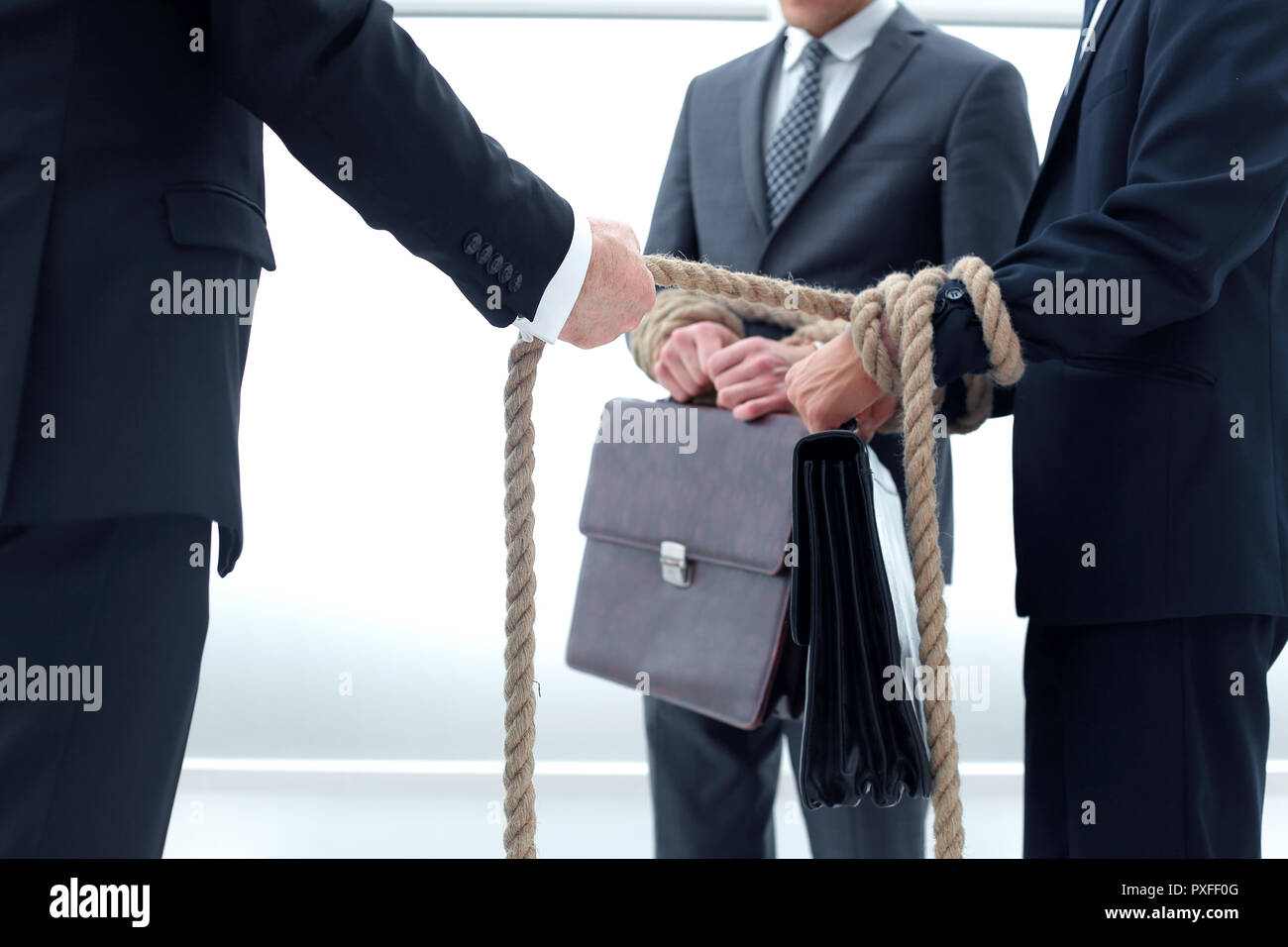 Group Business People Tied Up High Resolution Stock Photography and ...