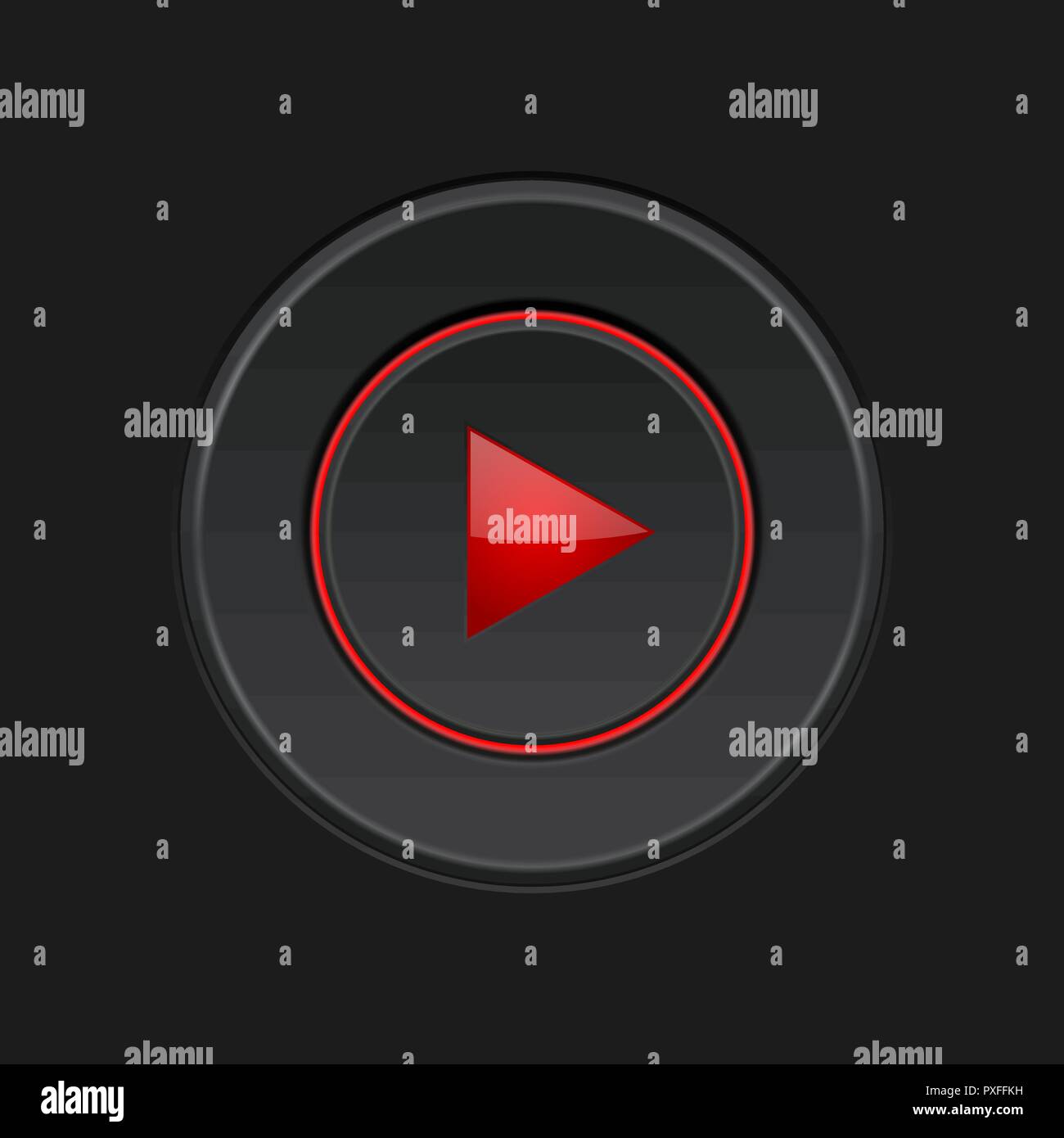 Round 3d play button play hi-res stock photography and images - Alamy