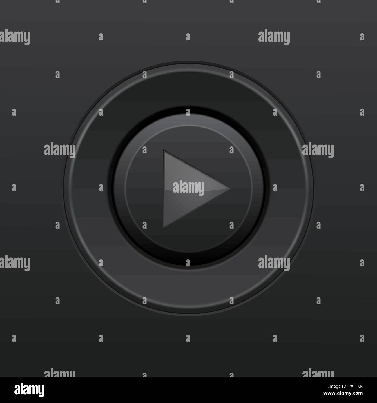 Play round button hi-res stock photography and images - Alamy