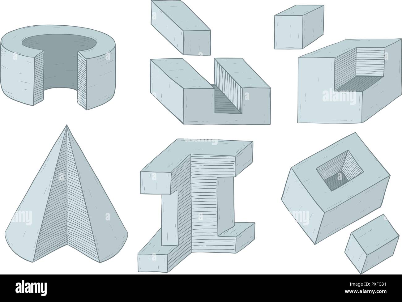 Geometric shapes. Hand drawn sketch Stock Vector Image & Art - Alamy