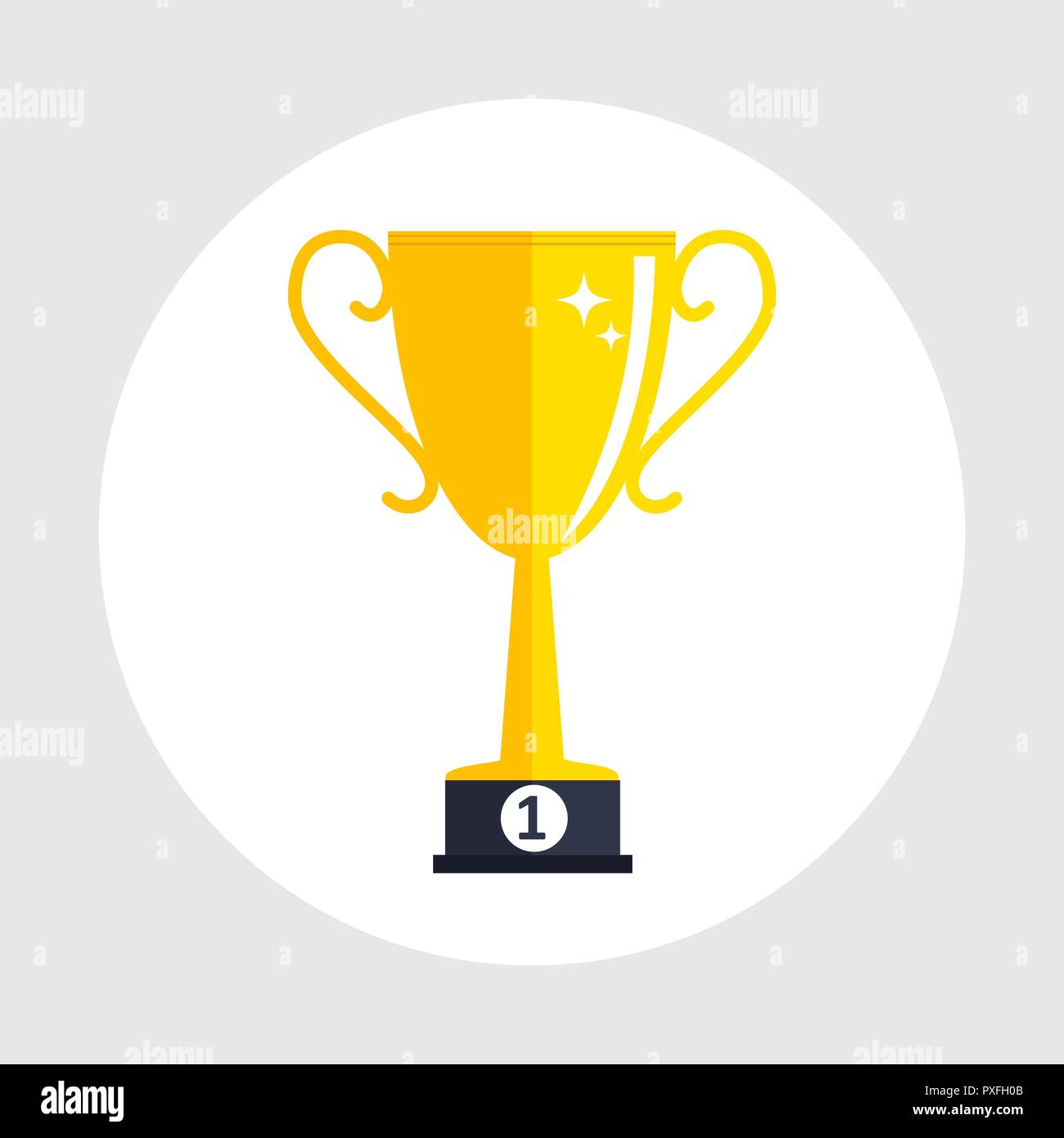 Gold cup yellow Stock Vector Images - Alamy