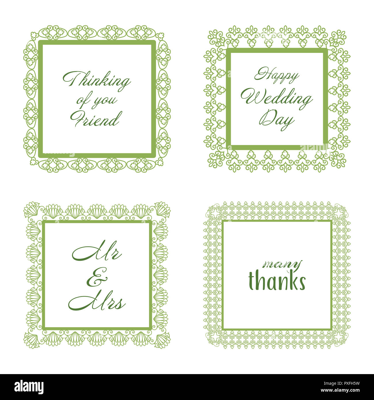 Elegant Lace Border Frames laser cut Picture Frames Stock Photo - Alamy