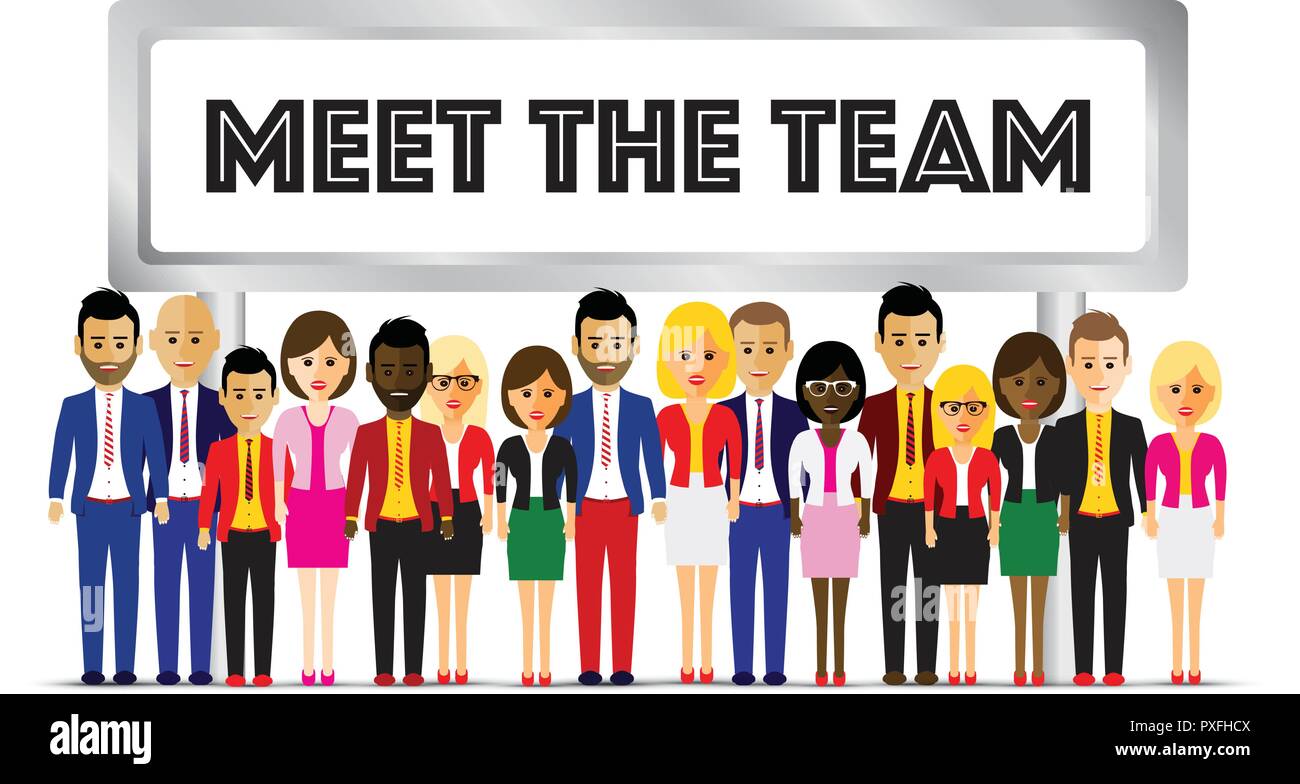 Diverse business team in Stock Vector Images - Alamy