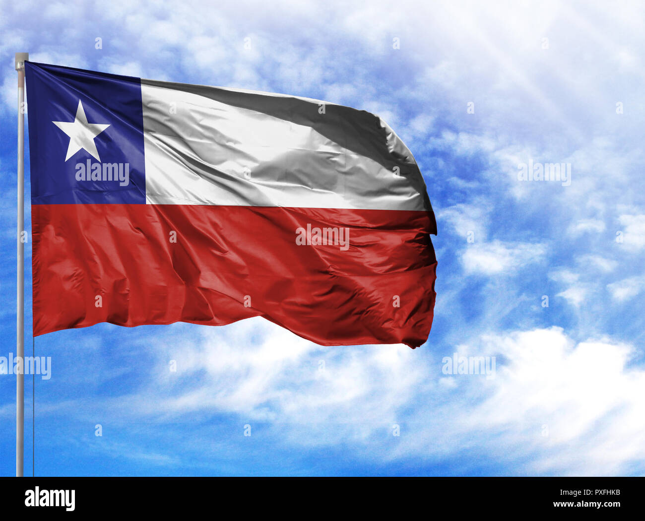 Chileflag hi-res stock photography and images - Alamy