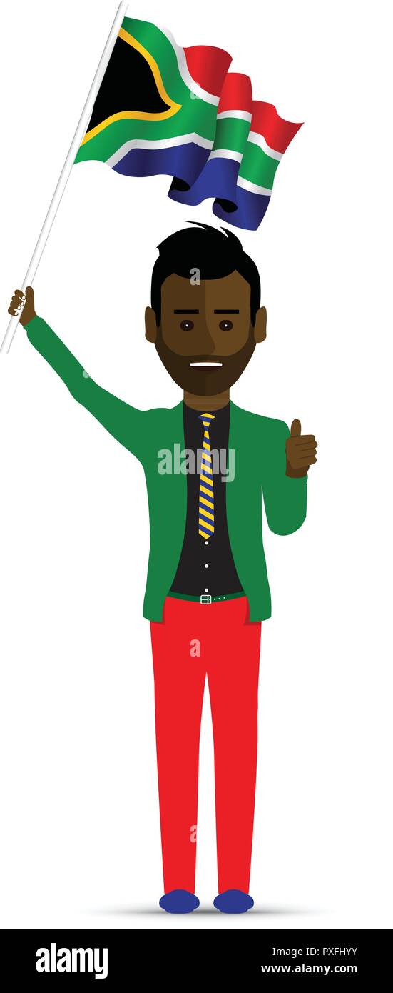 African flag vector Stock Vector Images - Alamy