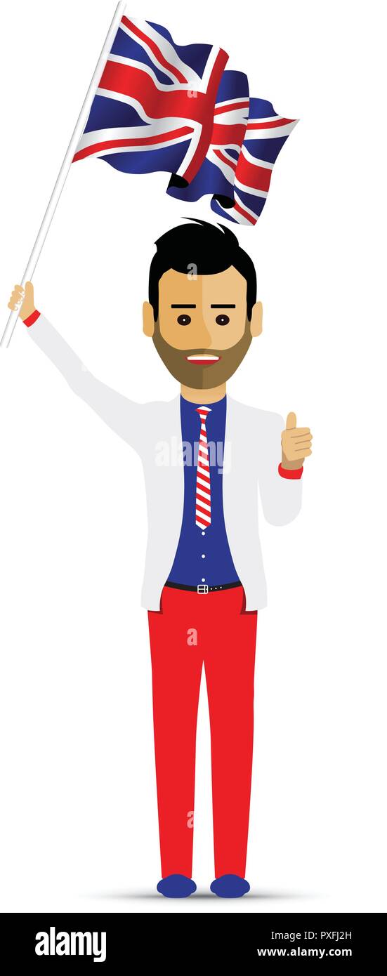 Person with flag icon Stock Vector Images - Alamy