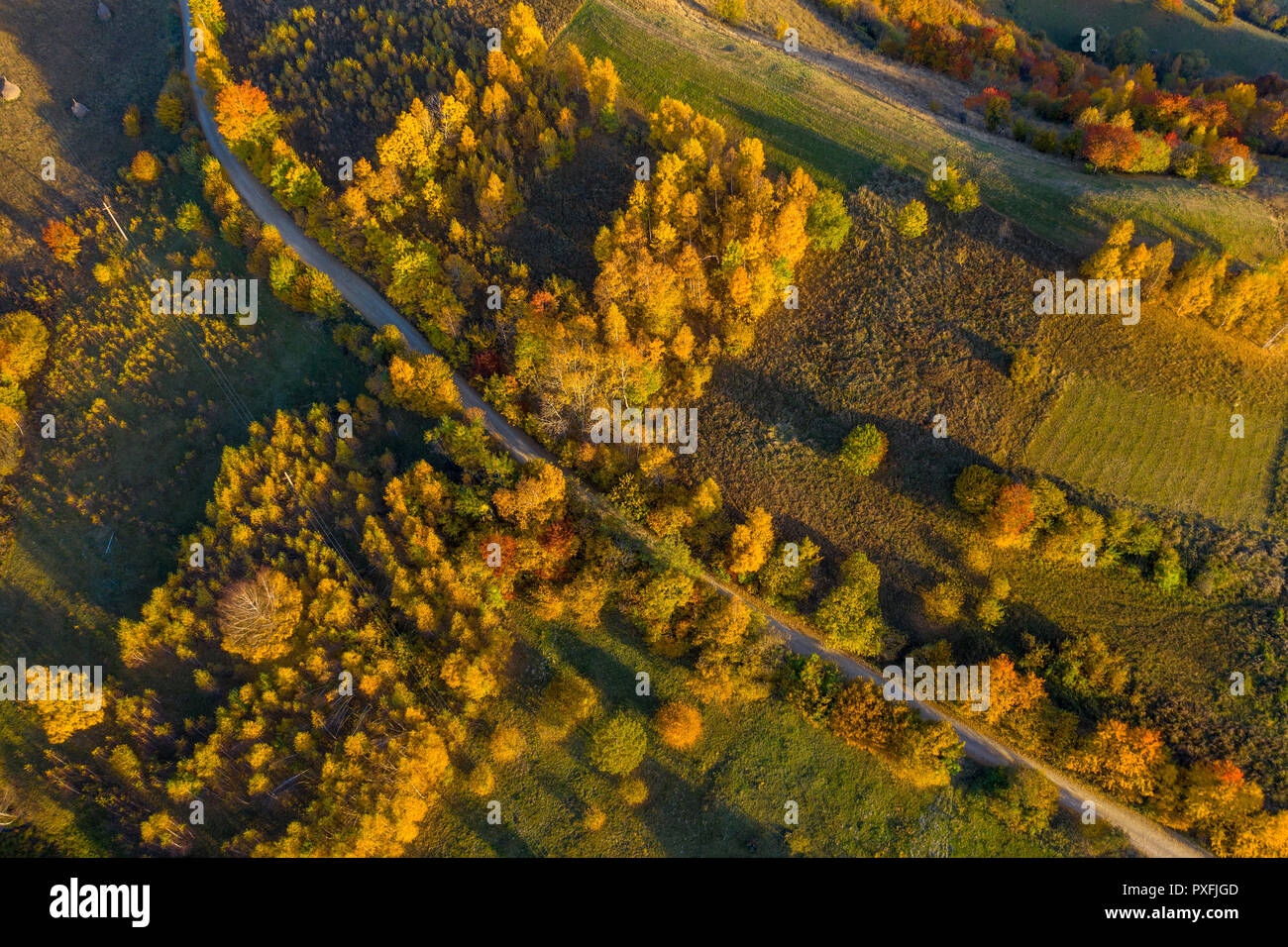 Aerial flying above stunning colorful hi-res stock photography and ...