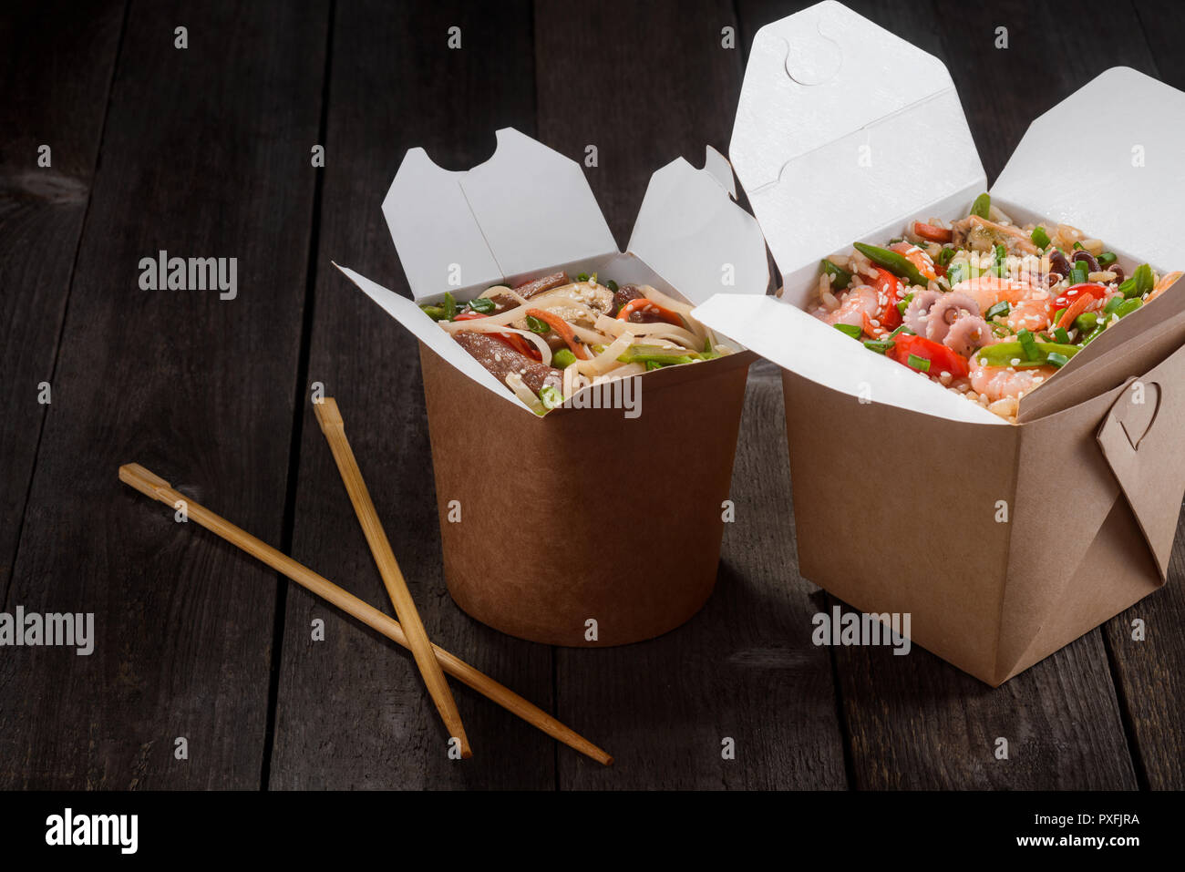 Rice wok carton box hi-res stock photography and images - Alamy