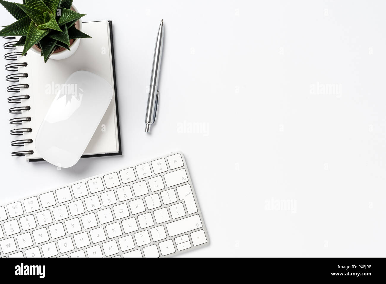 Office desktop. Top view Stock Photo - Alamy
