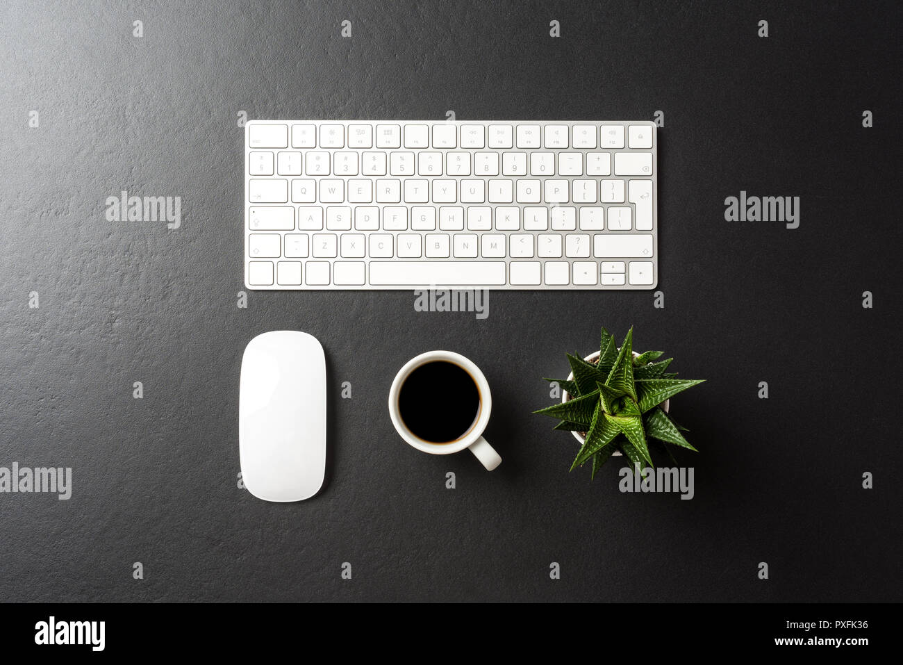 Overhead shot modern workplace hi-res stock photography and images - Alamy