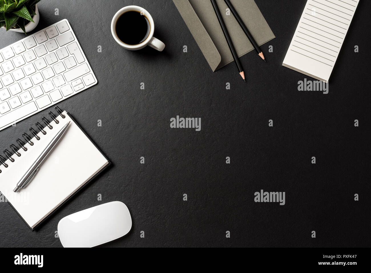 Office desktop. Close up Stock Photo - Alamy