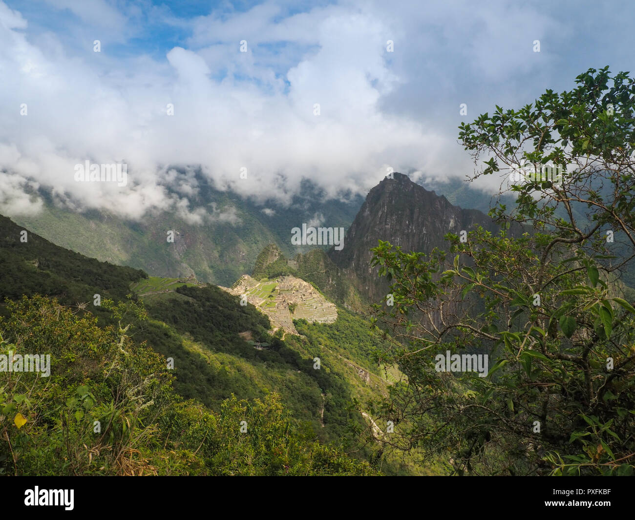 View from Montana Picchu over Machu Picchu, Peru Stock Photo - Alamy
