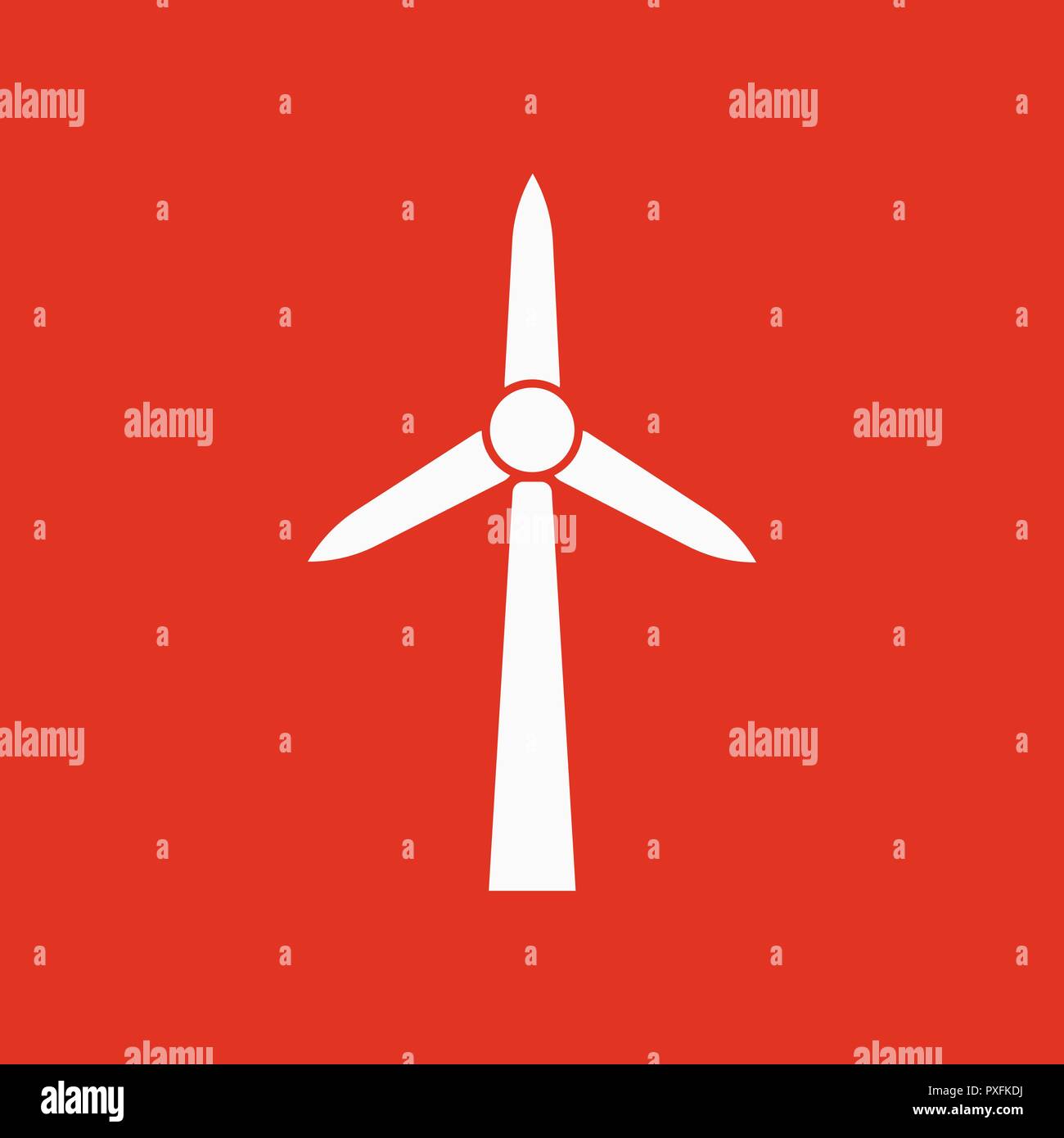 Windmill icon. Power and renewable, generator, ecology symbol. Flat ...