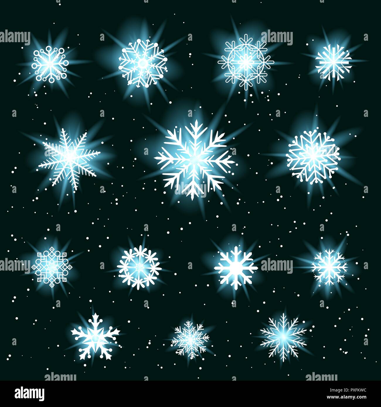 Glowing frost Stock Vector Images - Alamy