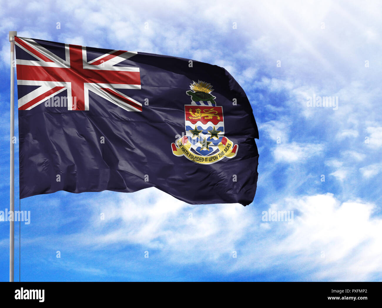 National flag of the cayman islands hi-res stock photography and images ...