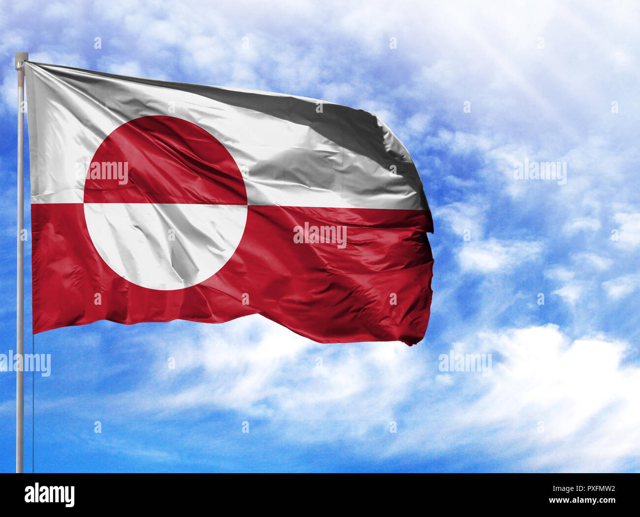 Greenland National Flag High Resolution Stock Photography and Images ...