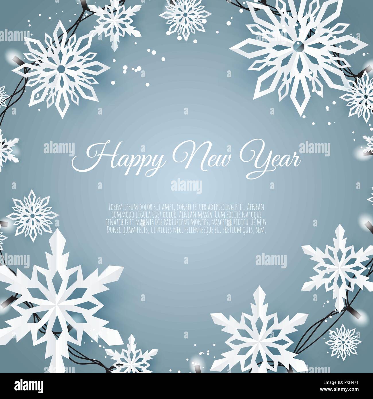 Natural snow falling isolated on Stock Vector Images - Alamy