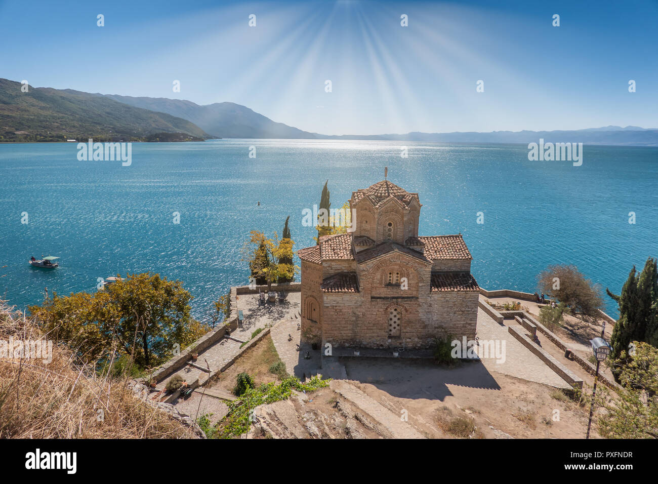 Saint John the Theologian Kaneo Ohrid, Macedonia Stock Photo - Alamy