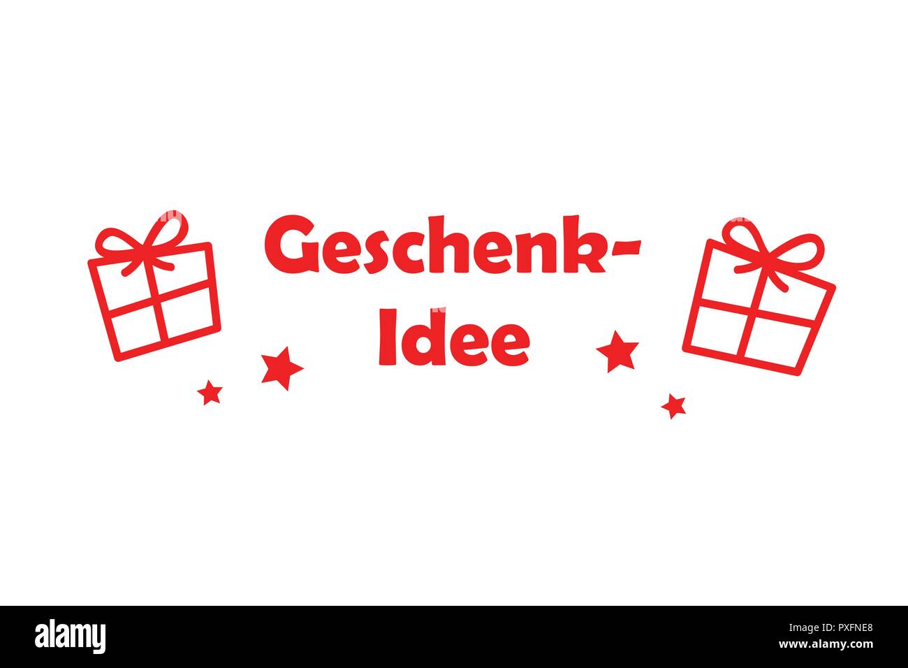 Merry christmas gift surprise Cut Out Stock Images & Pictures - Alamy