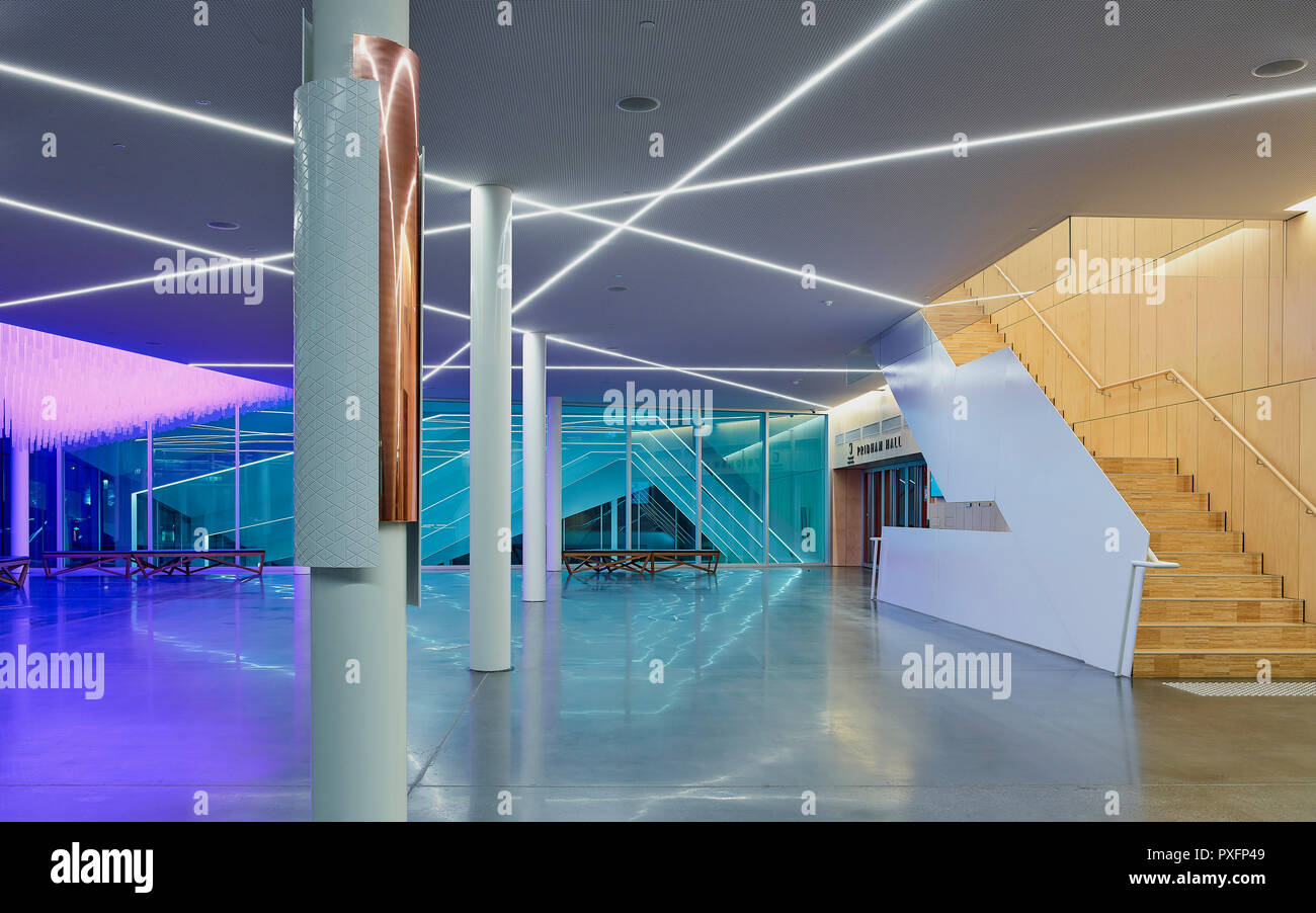 Building foyer space. Pridham Hall, Adelaide, Australia. Architect ...