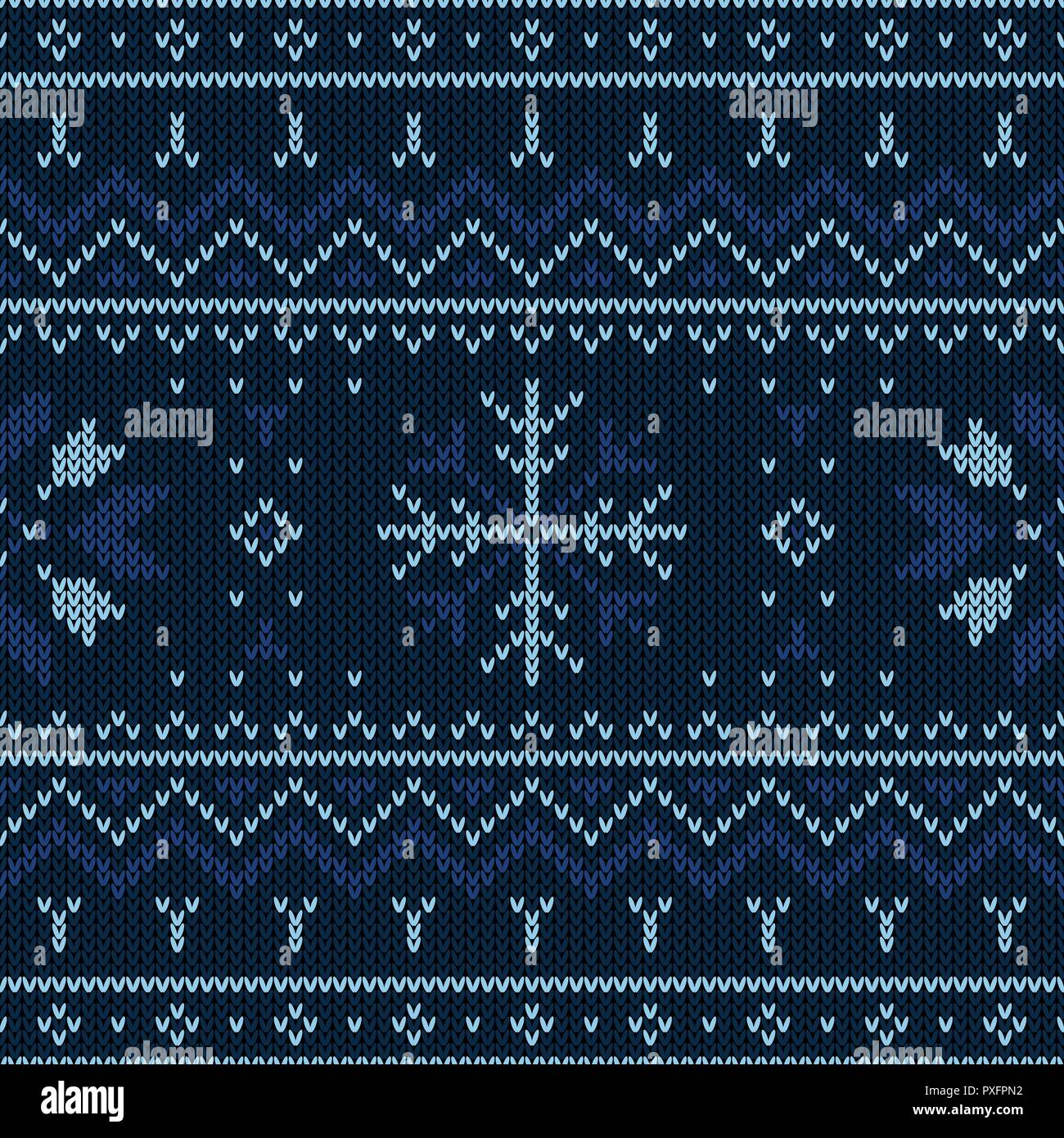 Christmas knitted pattern. Winter geometric seamless pattern. Design ...