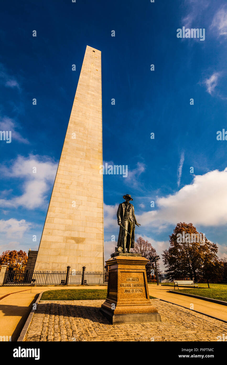 Bunker Hill Monument Boston, Massachusetts, USA Stock Photo - Alamy