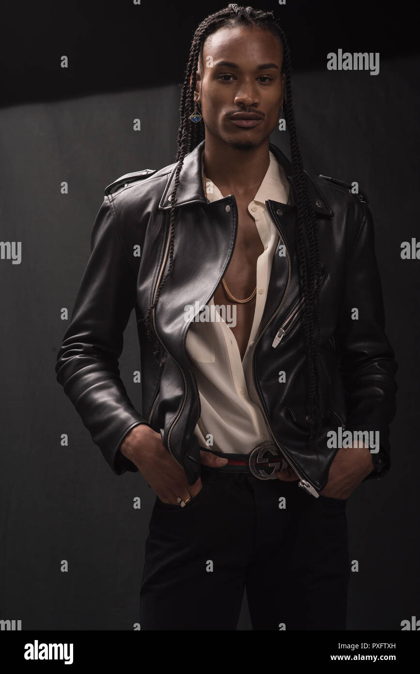 Fashion images of black model Stock Photo - Alamy