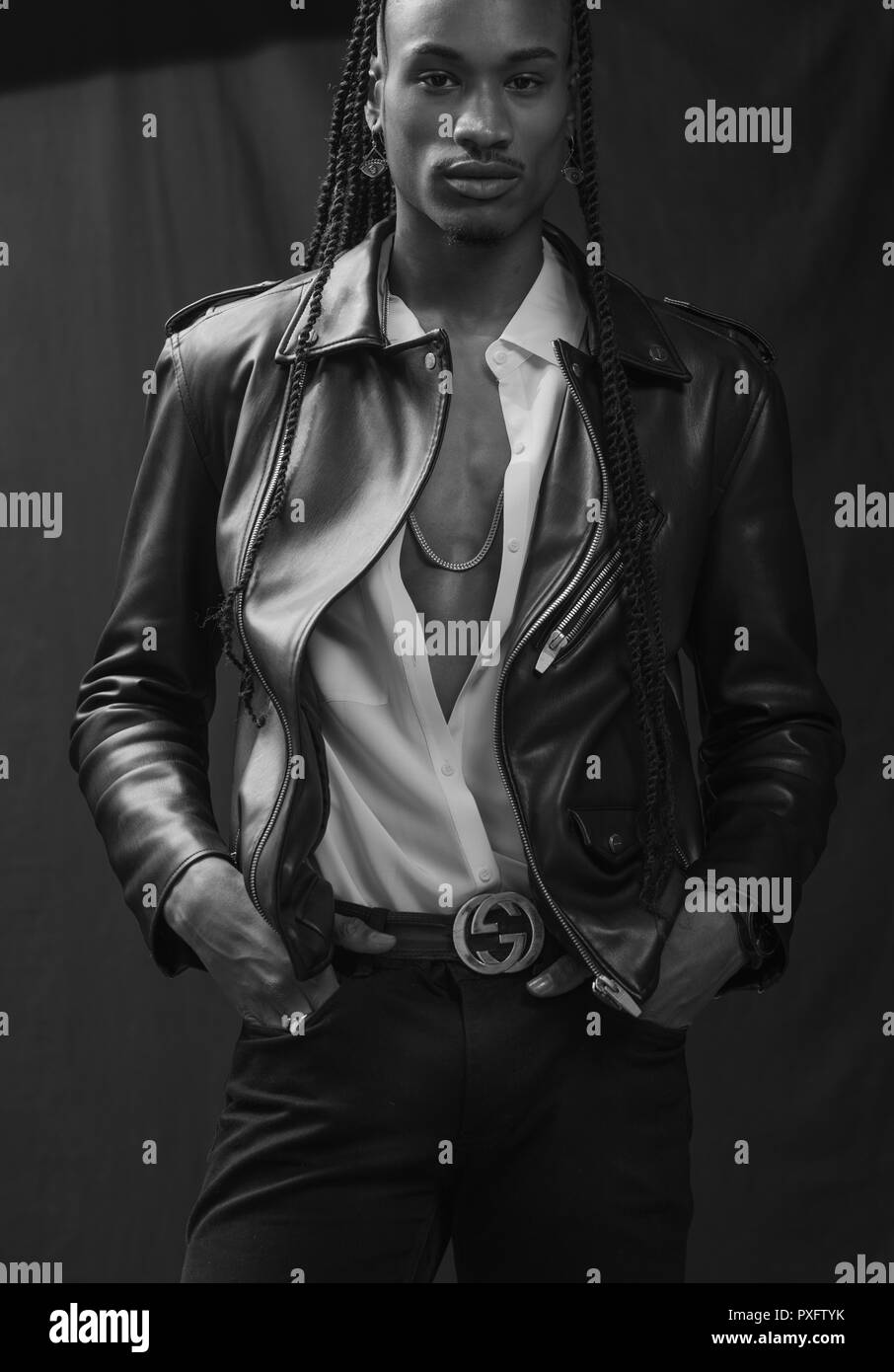 Black model hi-res stock photography and images - Alamy