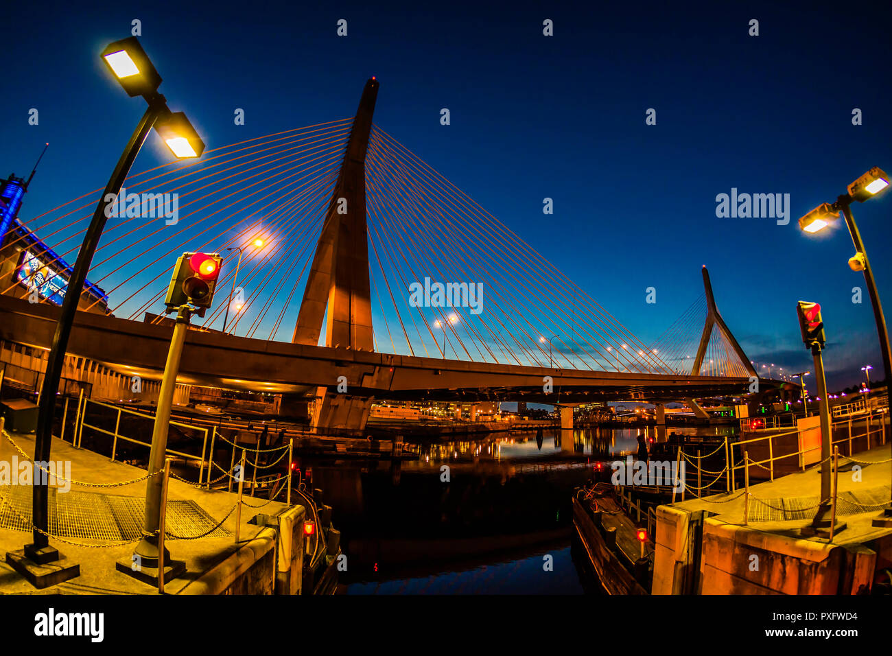Leonard P. Zakim Bunker Hill Memorial Bridge Boston, Massachusetts, USA ...