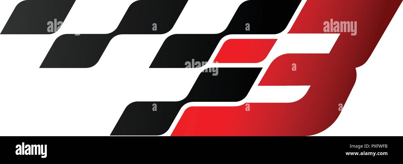 Letter B with racing flag logo Stock Vector Image & Art - Alamy