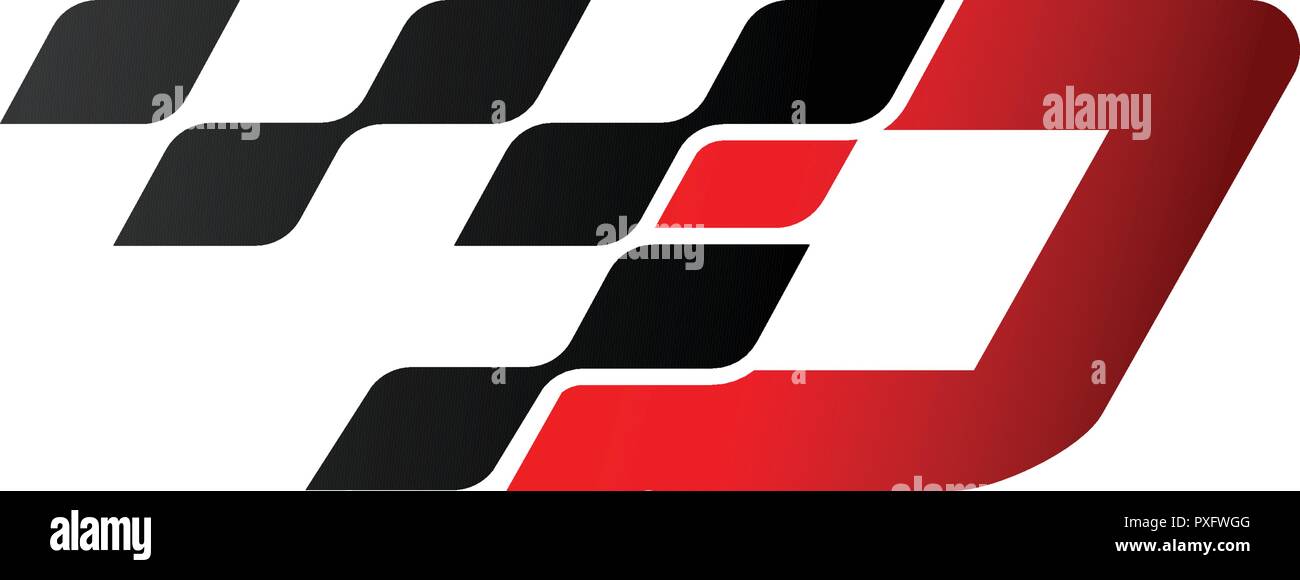 Letter D with racing flag logo Stock Vector Image & Art - Alamy