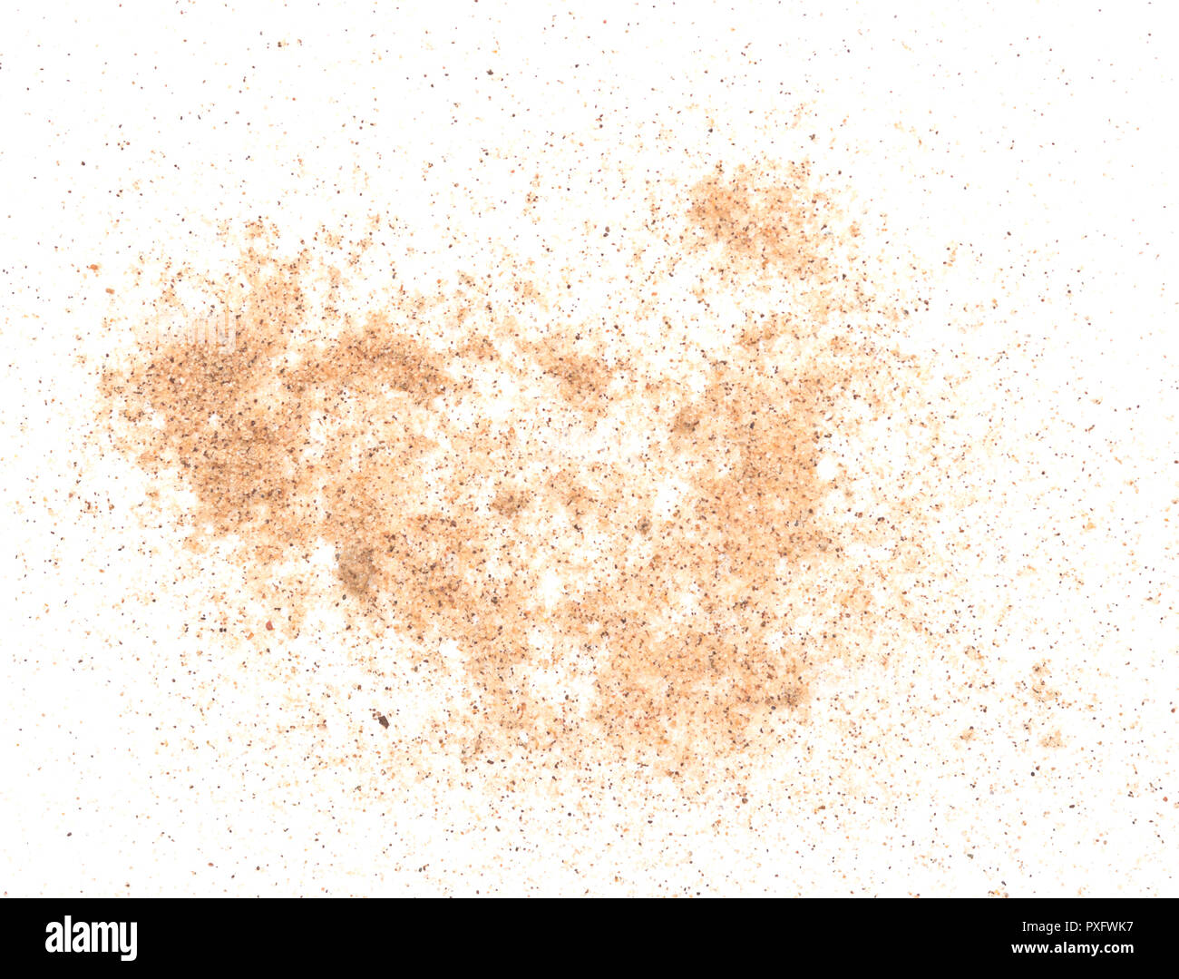 Sand isolated on white background Stock Photo - Alamy