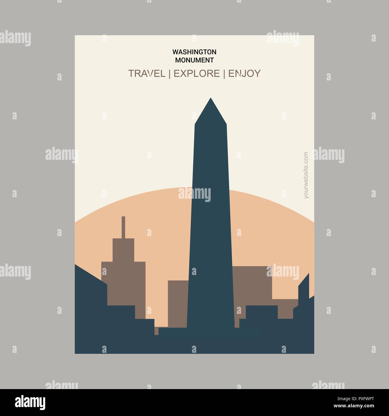 Washington monument tourist Stock Vector Images - Alamy