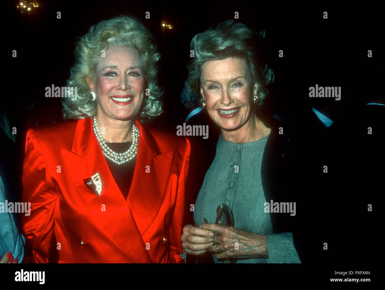 BEVERLY HILLS, CA - NOVEMBER 11: Actress Dina Merrill (R) and guest ...