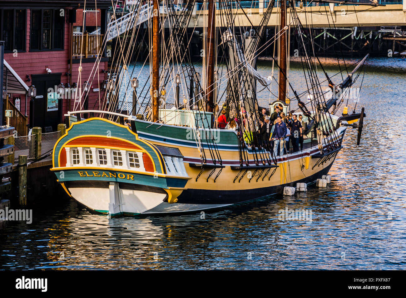 Boston Tea Party Ships and Museum Boston, Massachusetts, USA Stock ...