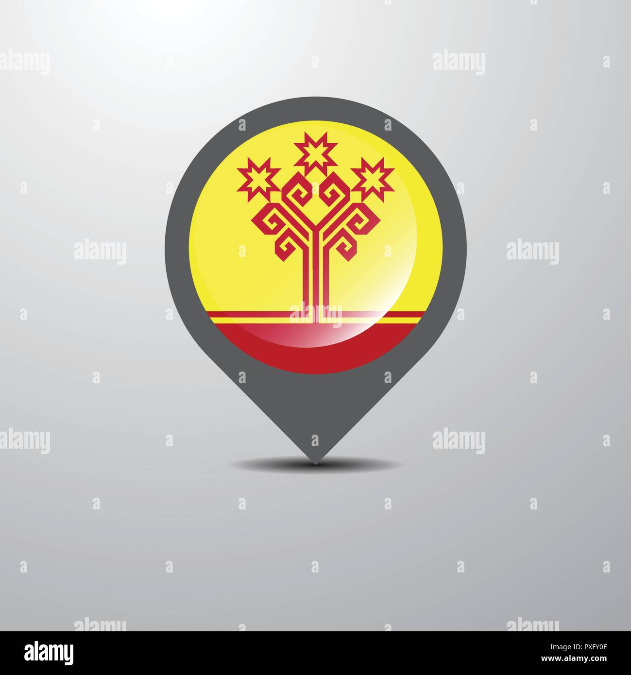 Chuvashia map hi-res stock photography and images - Alamy