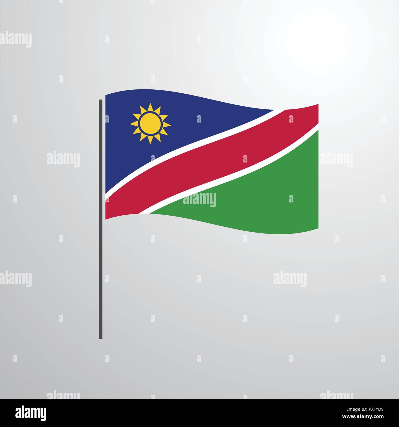 Wavy namibian flag hi-res stock photography and images - Alamy