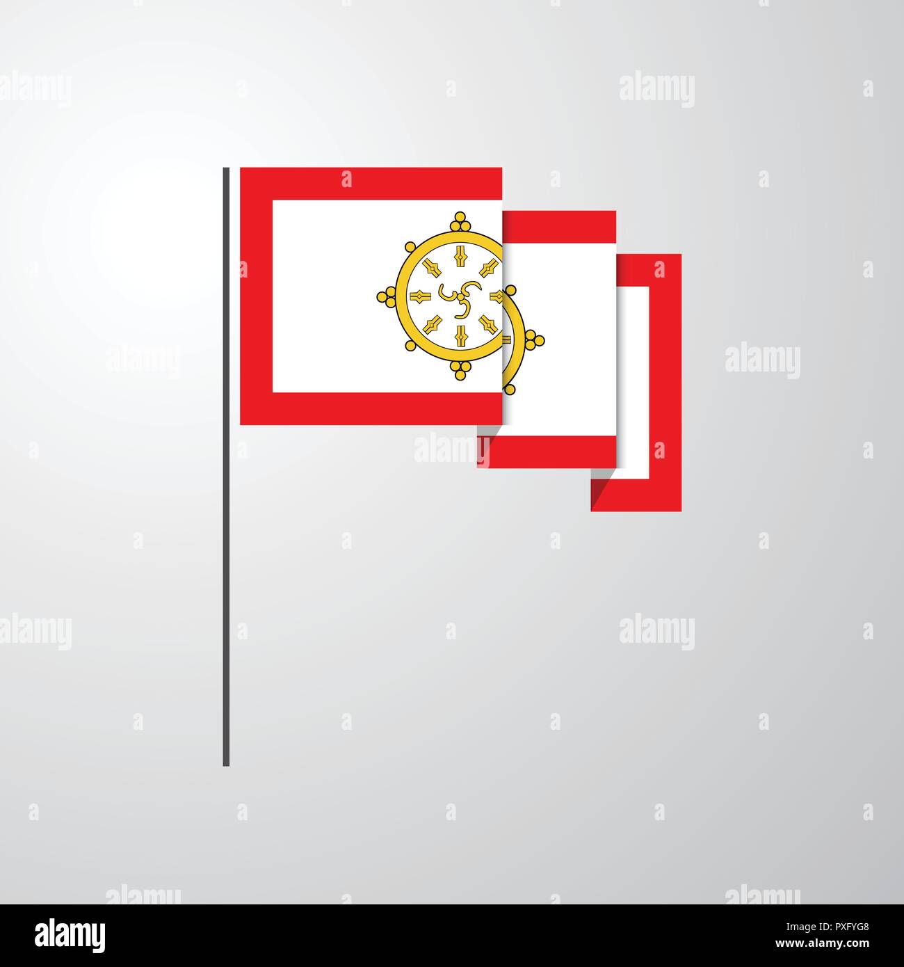 Sikkim waving Flag creative background Stock Vector Image & Art - Alamy