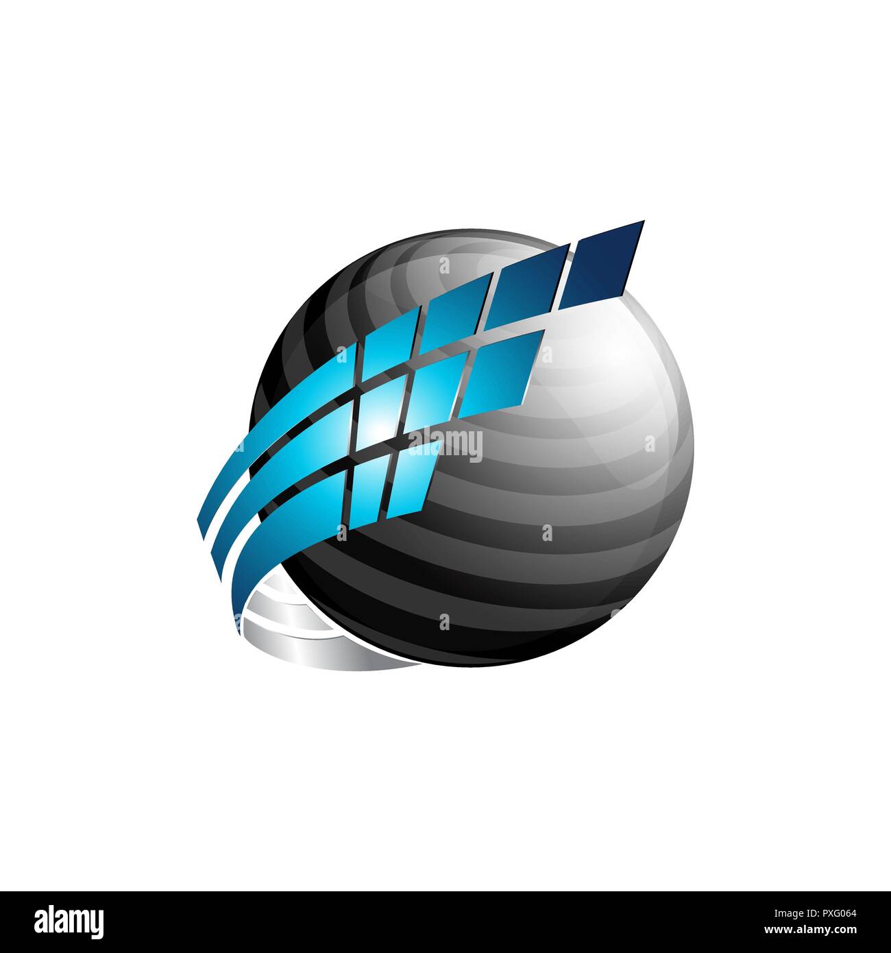 Digital system black vector Cut Out Stock Images & Pictures - Alamy