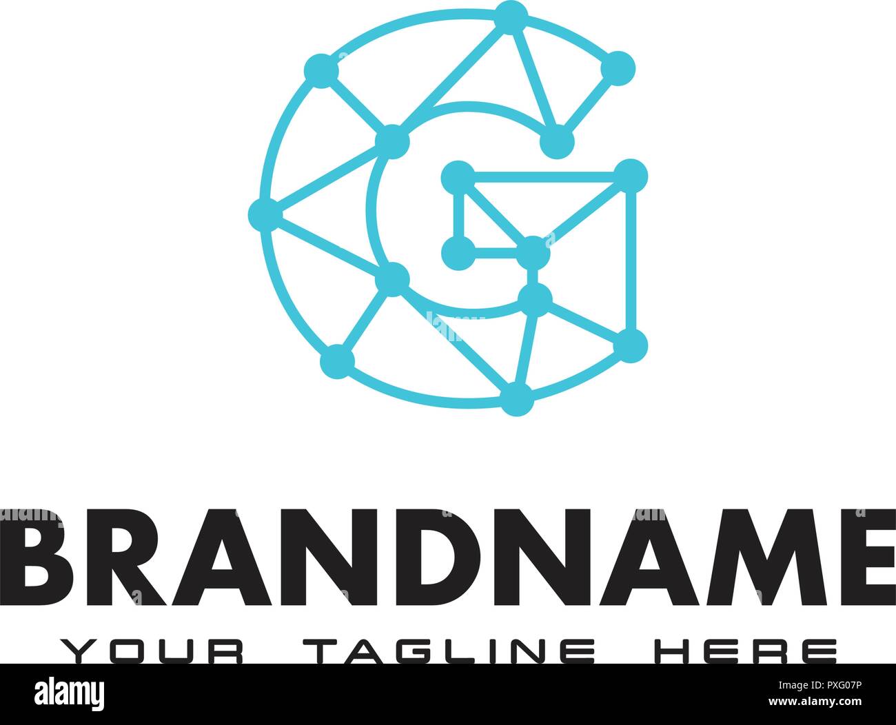 Connection logo hi-res stock photography and images - Alamy