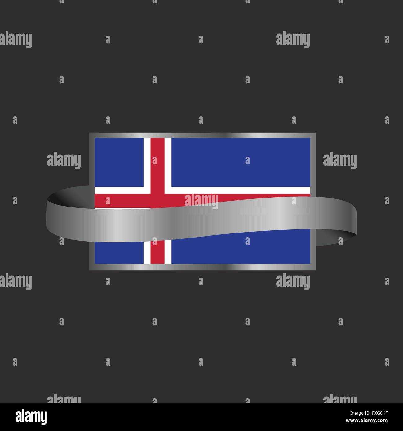 Simple icon vector iceland flag Stock Vector Images - Alamy
