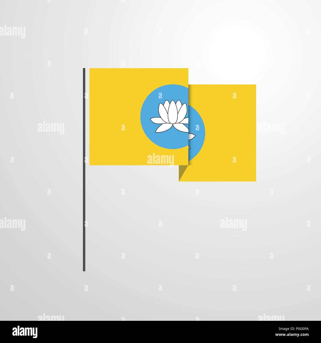 Kalmykia flag Stock Vector Images - Alamy
