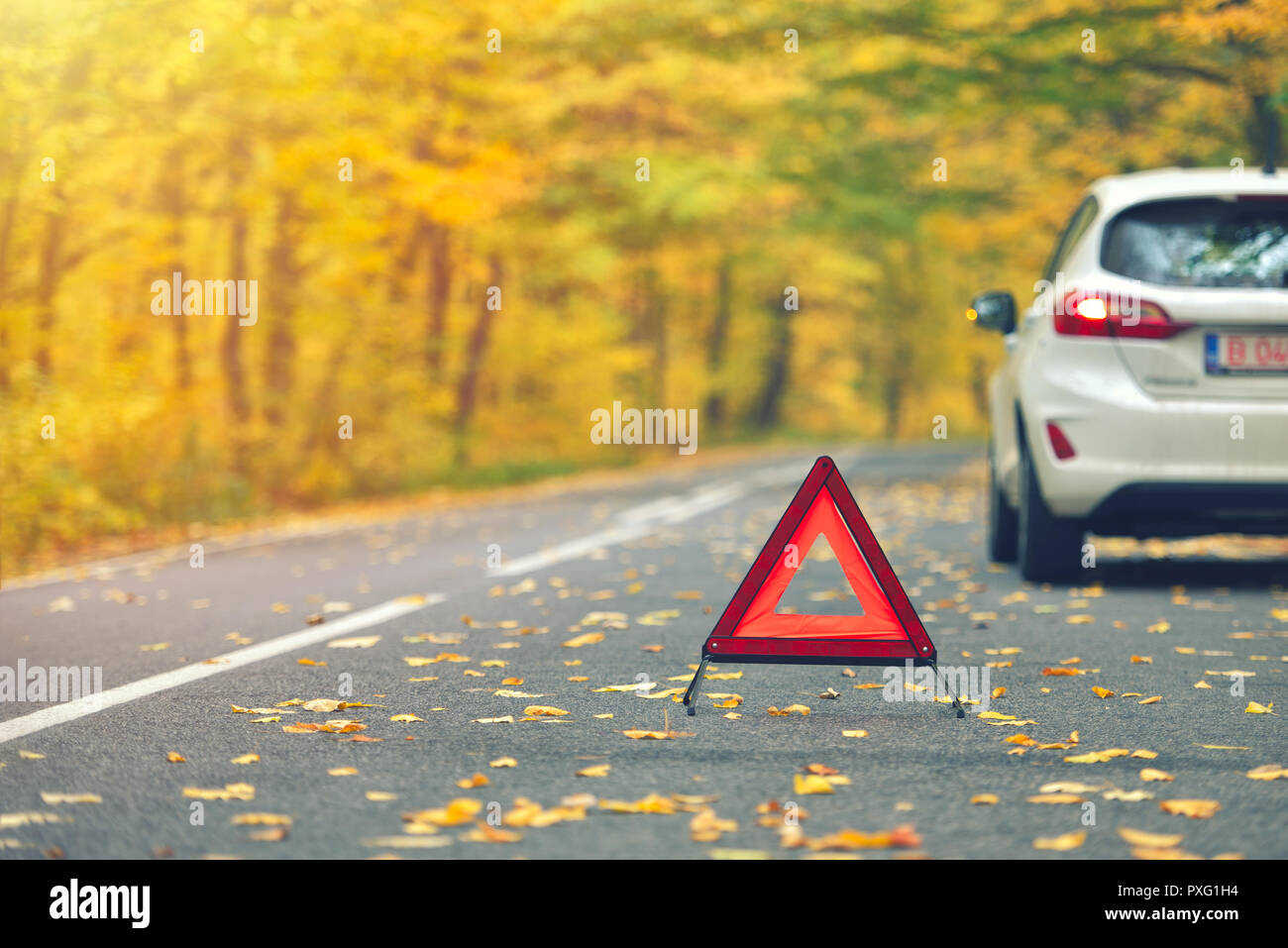 Broken road sign side road hi-res stock photography and images - Alamy