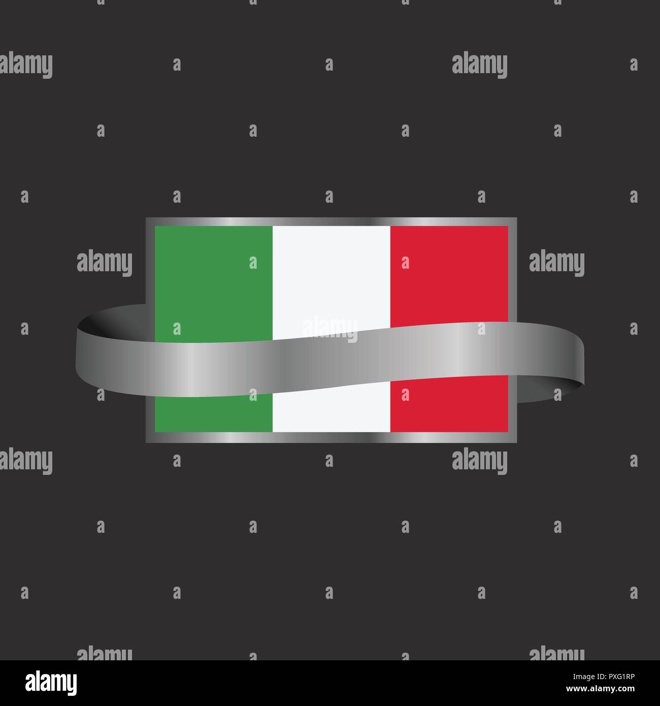 Italy flag Ribbon banner design Stock Vector Image & Art - Alamy