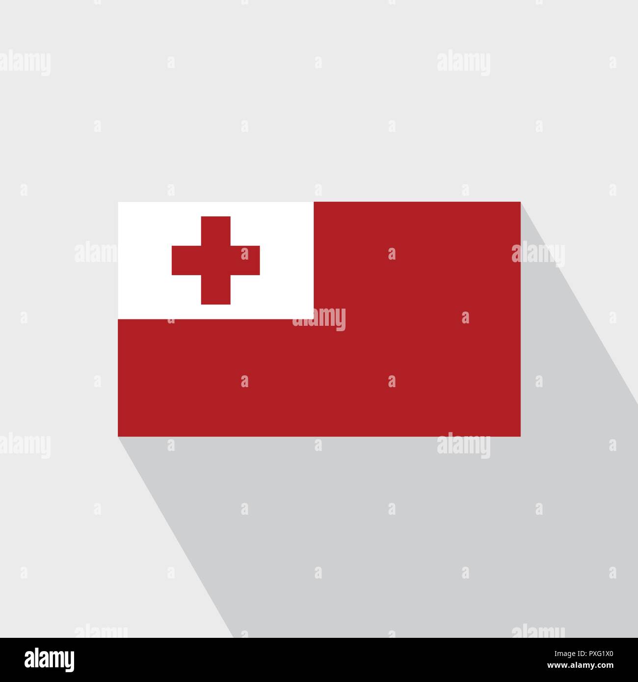 Tonga flag Long Shadow design vector Stock Vector Image & Art - Alamy