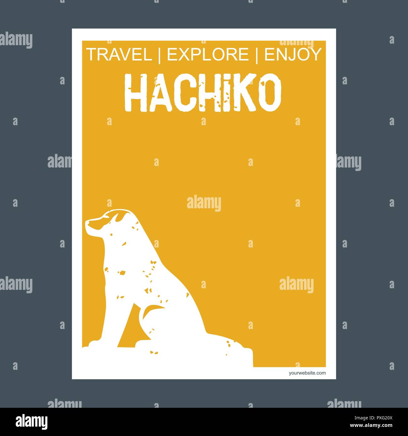 Hachiko monument Stock Vector Images - Alamy