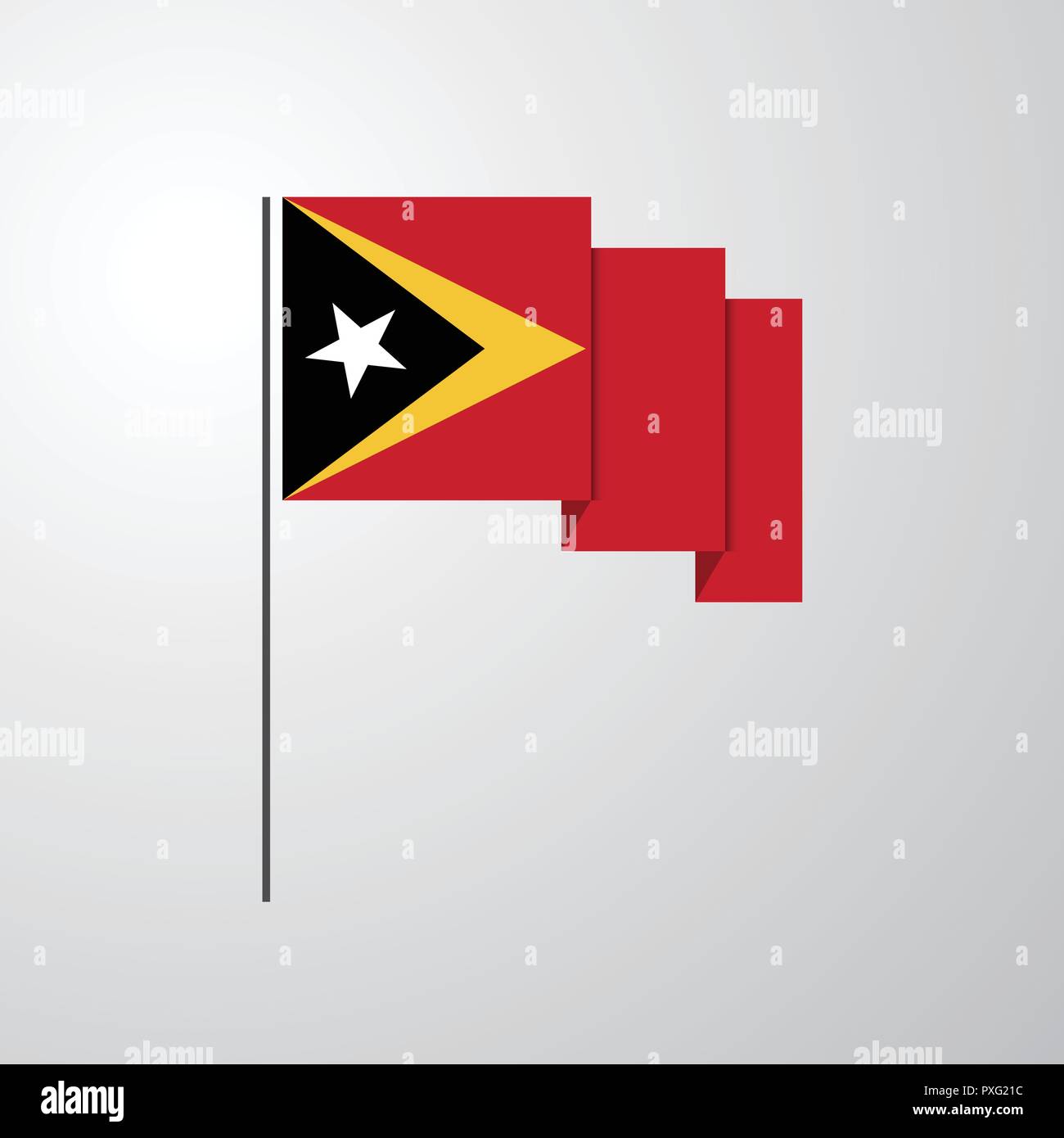 Wavy flag of timor leste hi-res stock photography and images - Alamy